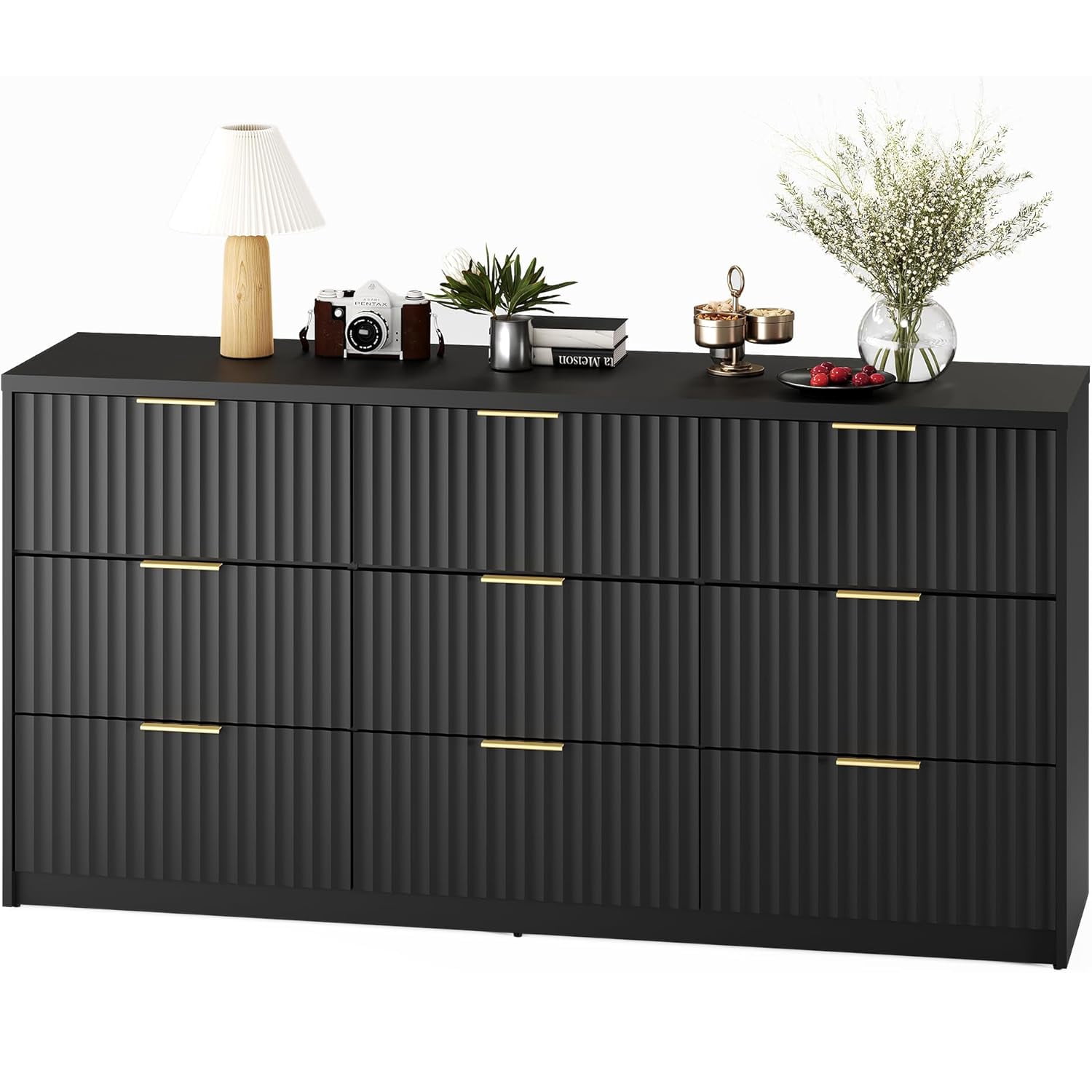 9 Drawer Dresser for Bedroom,Modern Dresser with 9 Drawers,Wide Chest ...