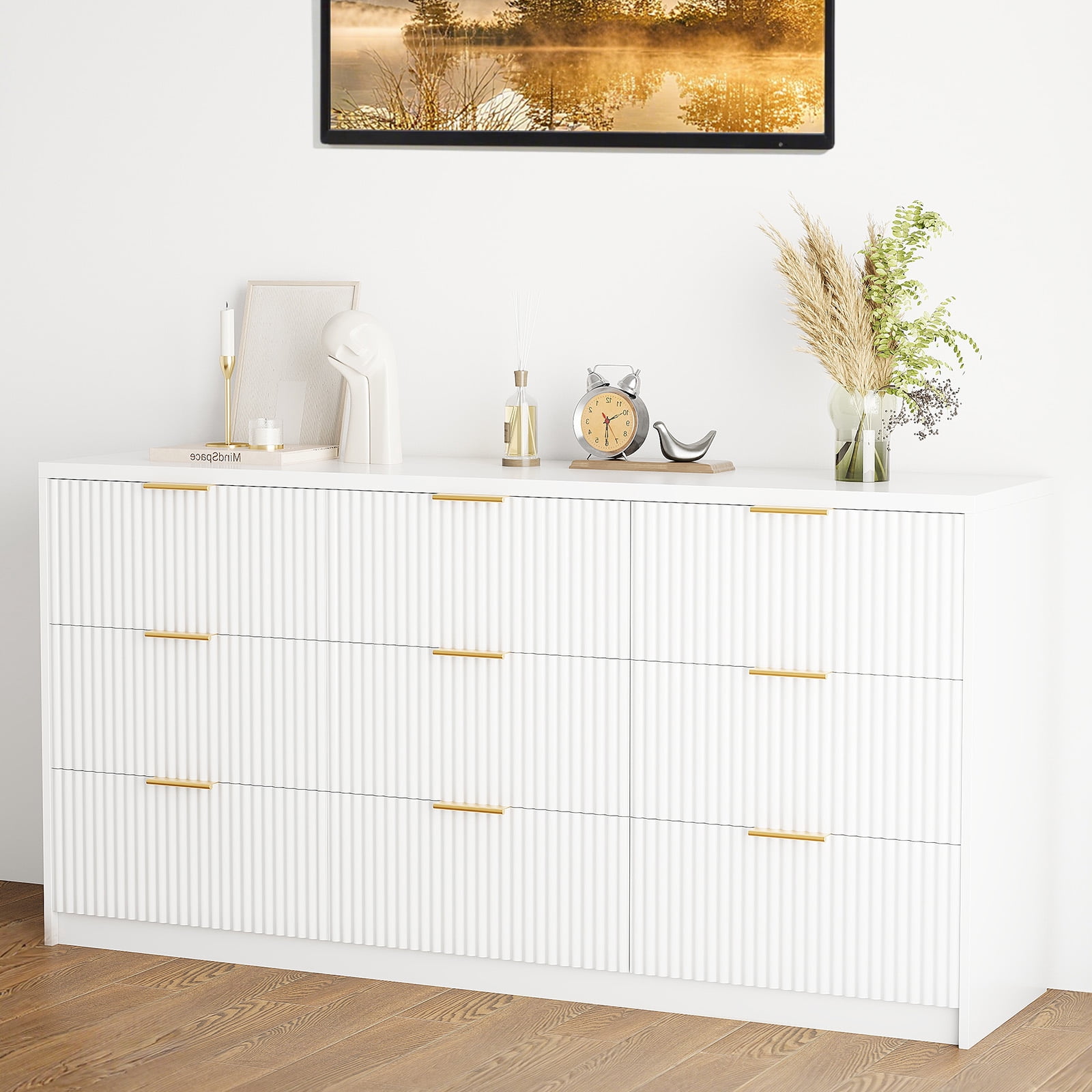 9 Drawer Dresser for Bedroom,Modern Dresser with 9 Drawers,Wide Chest ...
