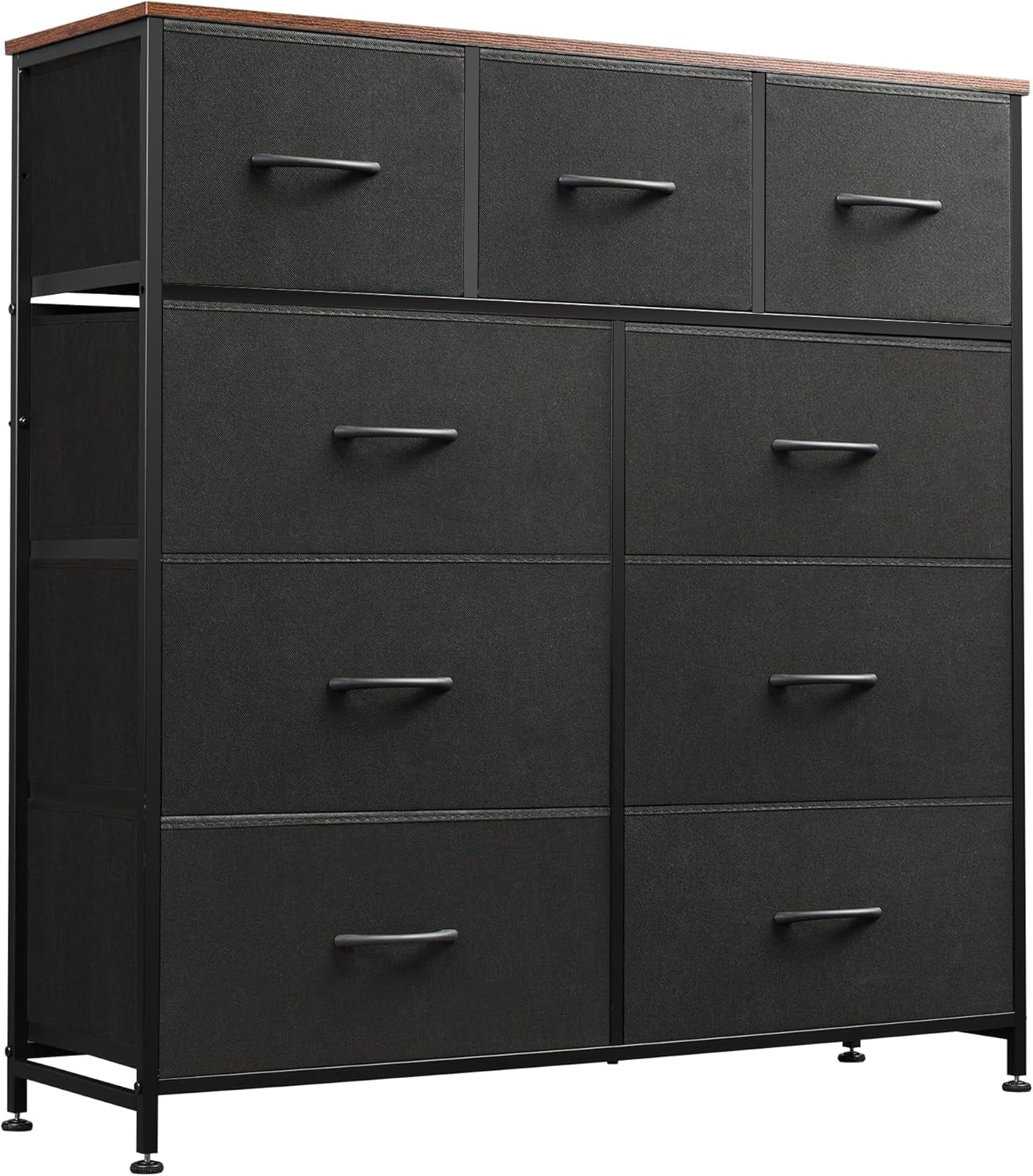 9 Drawer Dresser, Fabric Storage Tower for Bedroom, Hallway, Closet ...