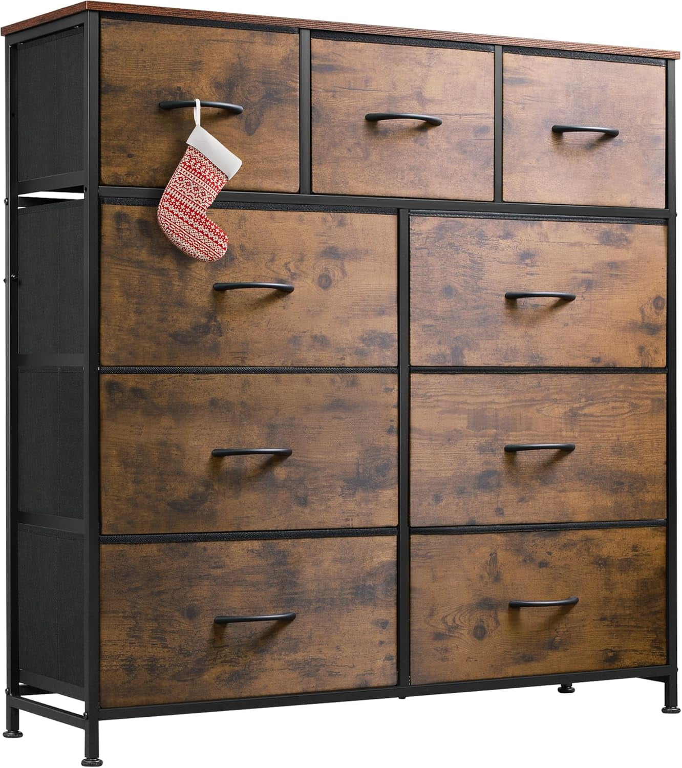 9-Drawer Dresser, Fabric Storage Tower for Bedroom, Hallway, Entryway ...