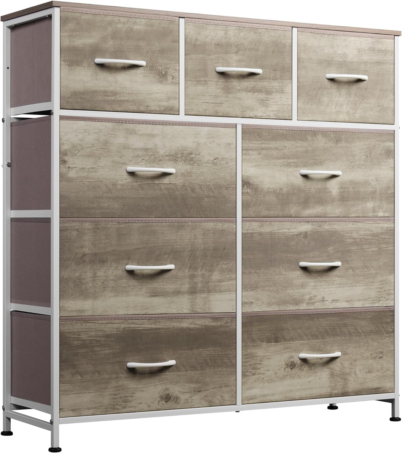 9-Drawer Dresser, Fabric Storage Tower for Bedroom, Hallway, Nursery ...