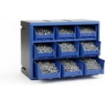 9-Drawer Plastic Storage Drawers, Small Parts Organizer, Stackable ...