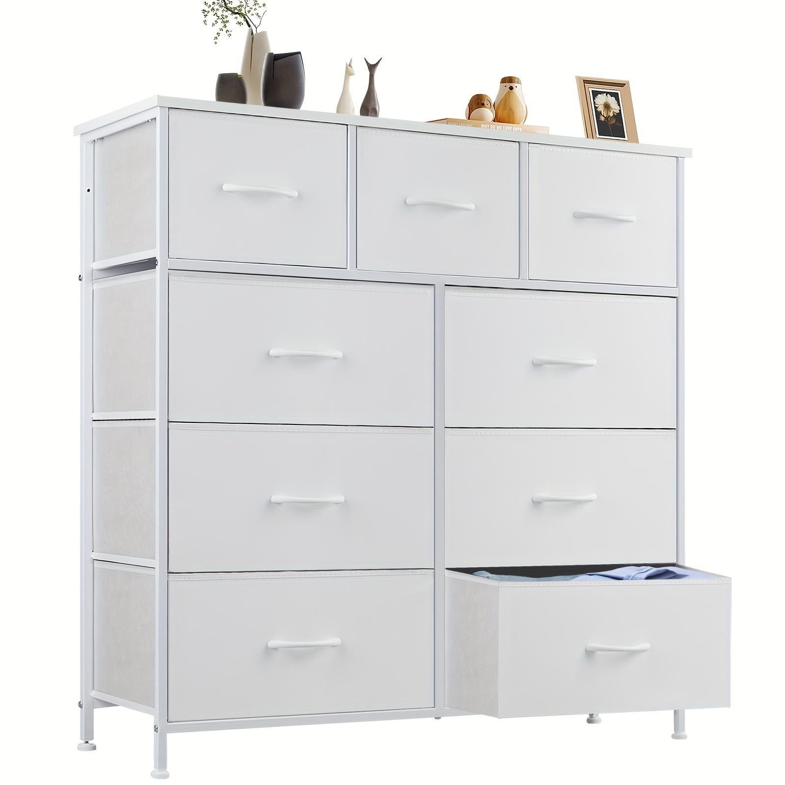 9 Drawers Dresser for Bedroom, Kidsroom Furniture, Tall Chest Tower ...