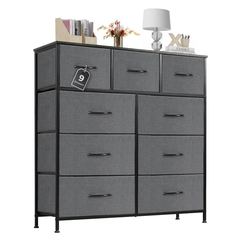9 Drawers Dresser for Bedroom, Storage Drawers, Fabric Storage Tower ...