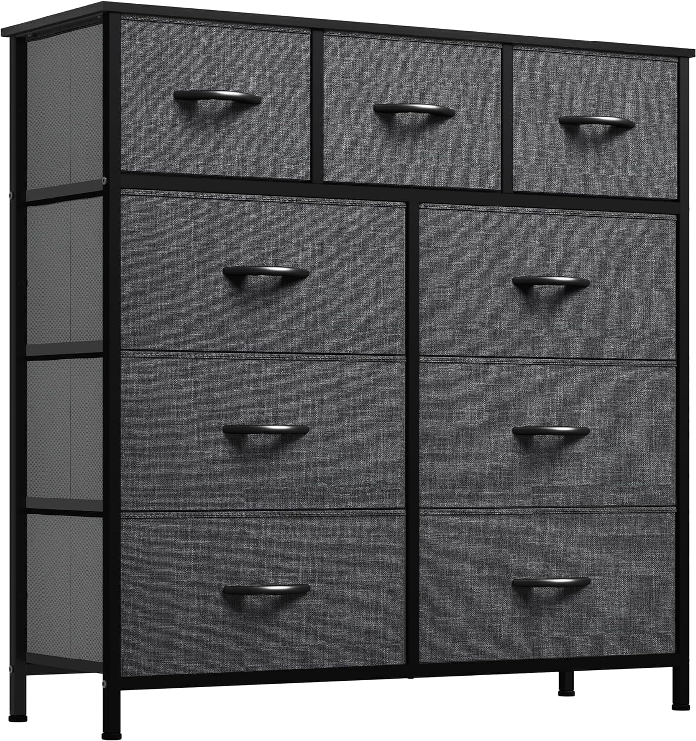 9 Drawers Fabric Dresser, Dresser for Bedroom, Chest of Drawers ...