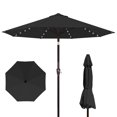 9 FT Black-LED Patio Umbrella Solar Light Market Use Case - Walmart.com