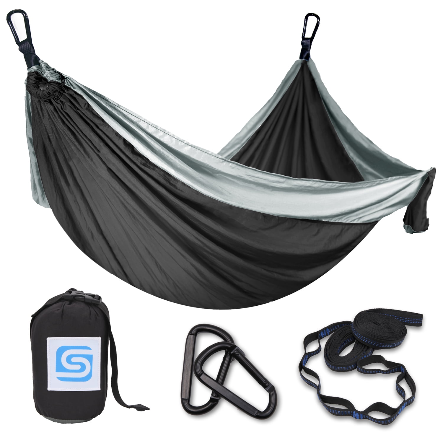 9 FT Hammock -Hammock in A Bag -Beach Hammock -SendCord Hideaway Nylon ...