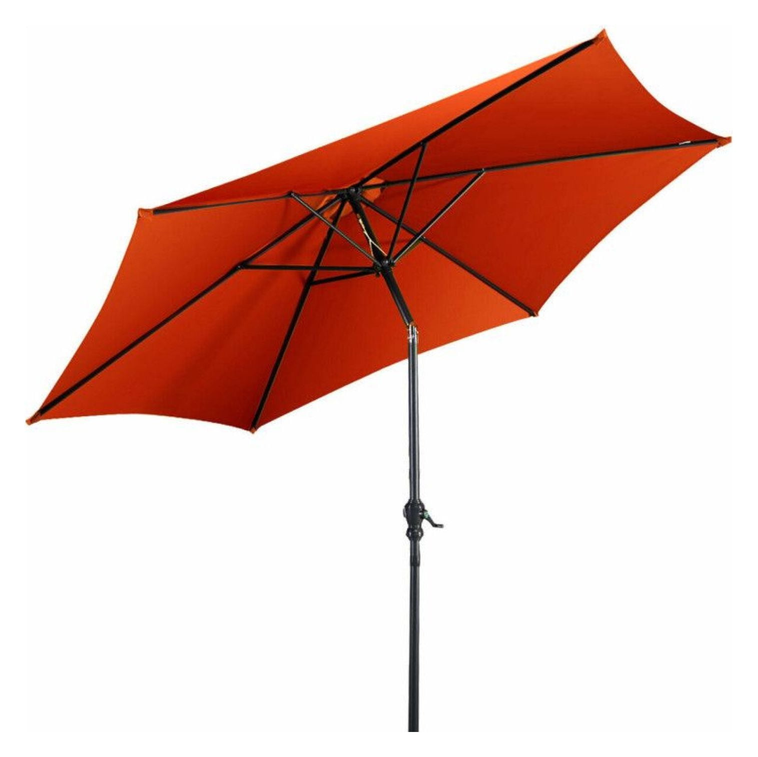 9 FT Patio Umbrella Outdoor Market Table Sun Shade, Push Button Tilt ...