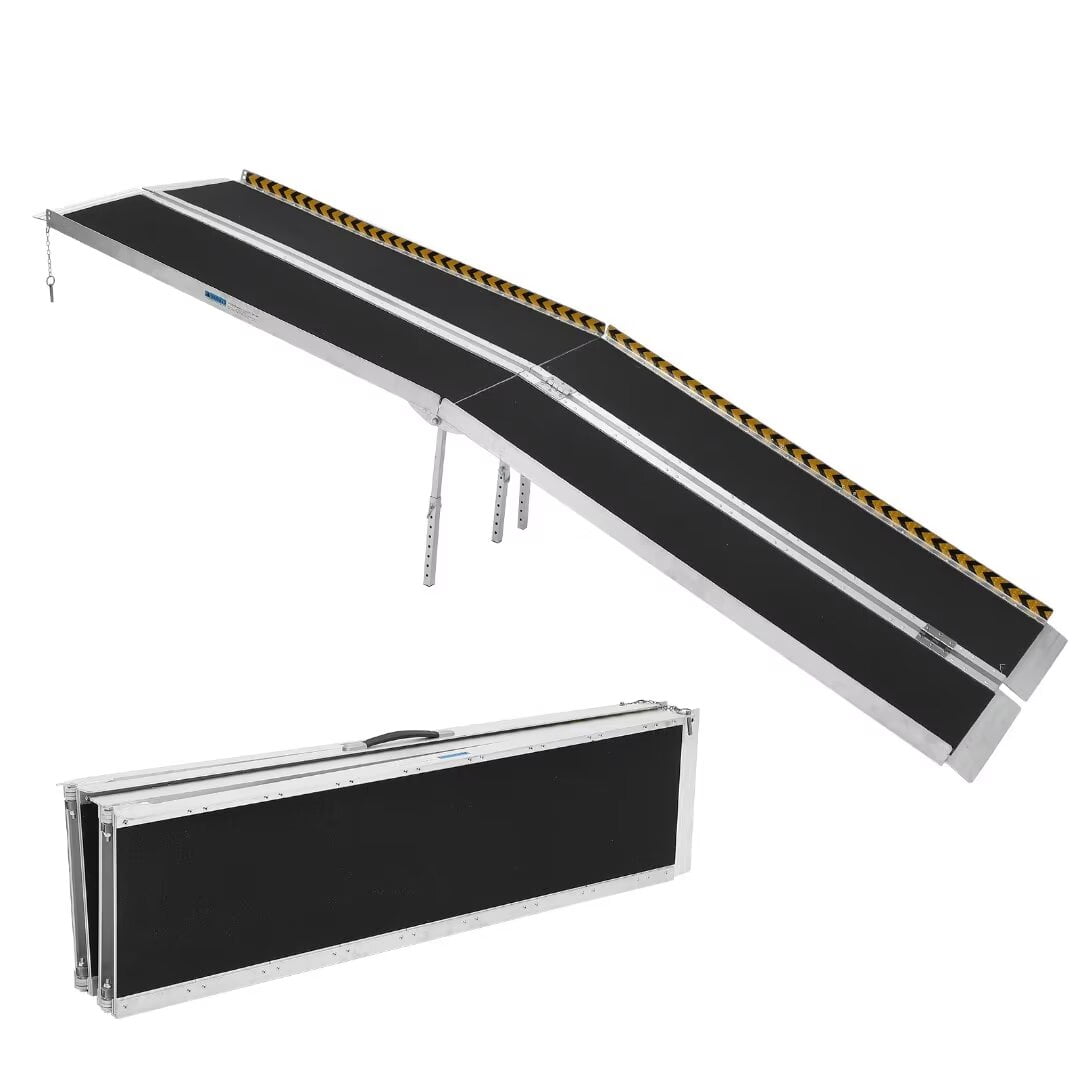 9 FT Portable Wheelchair Ramp, Wheel Chair Ramps for Homes With ...