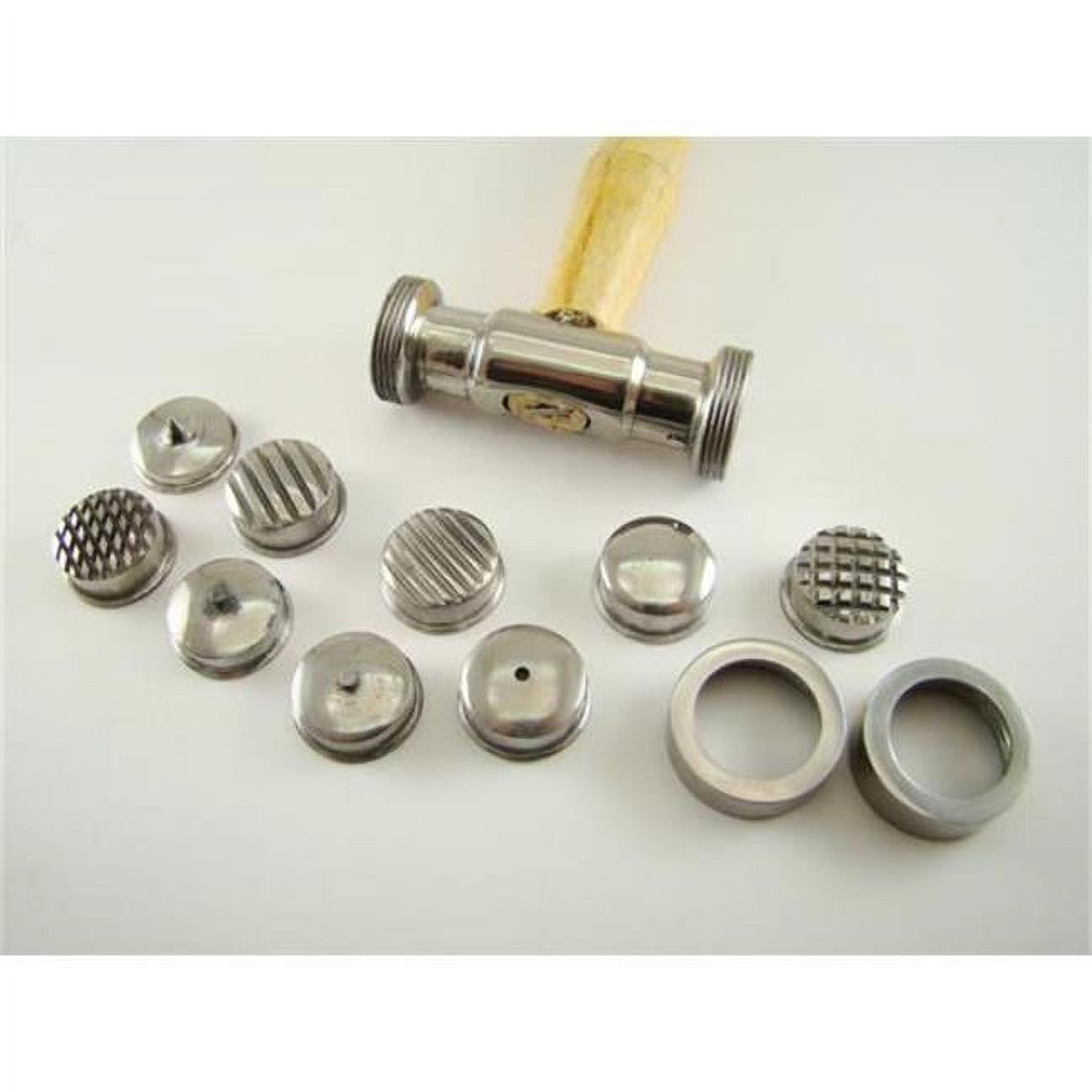 9 Faces Design Texturing Hammer Jewlers Artist Copper Gold Silver Tool ...