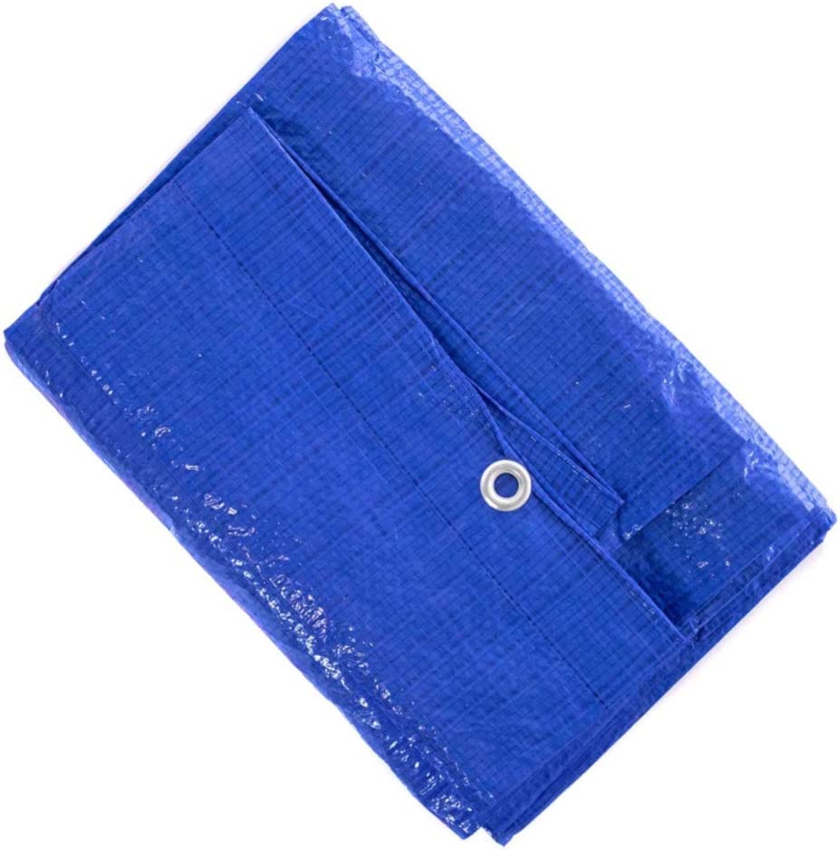 (9 Feet x 12 Feet) Blue Multi-Purpose Waterproof Poly Tarp Cover with ...