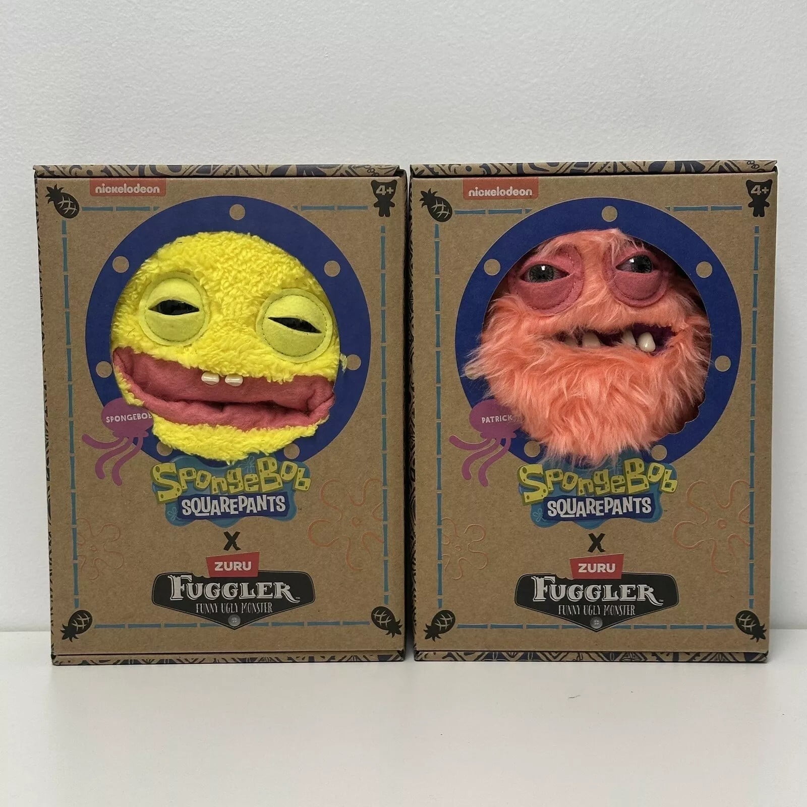 9" Fugg-ler SpongeBob SquarePants & Patrick Star Plush Bundle Set ...