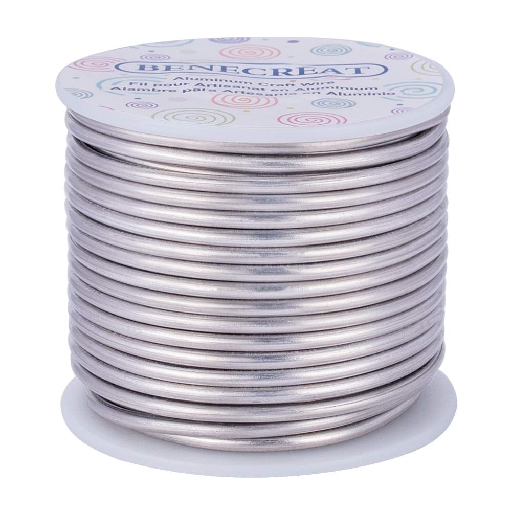 9 Gauge 55FT Tarnish Resistant Jewelry Craft Wire Bendable Aluminum Sculpting Metal Wire for ...