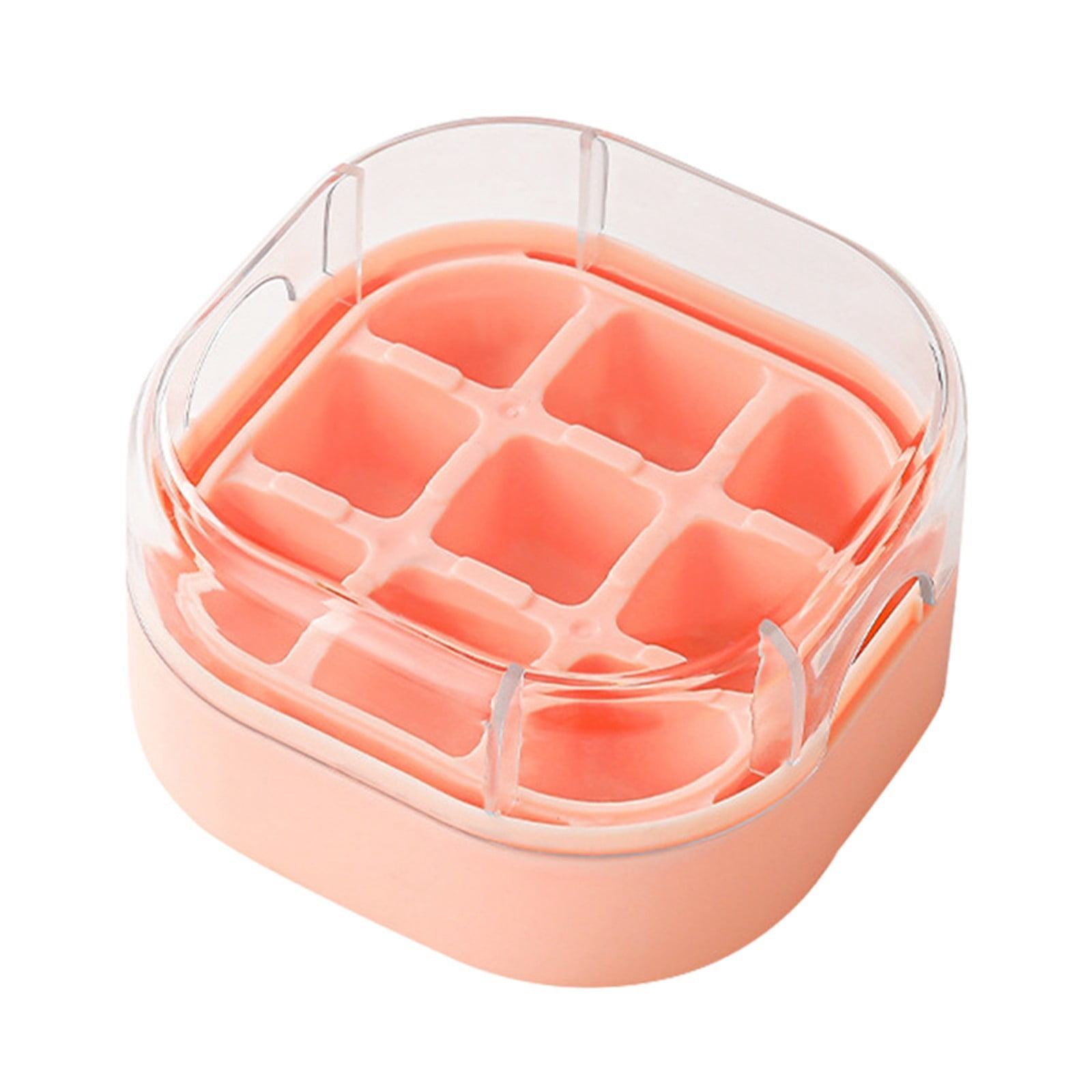 9-Grid Ice Tray - One-Second Ice Release, Non-Stick ABS, Compact Size ...