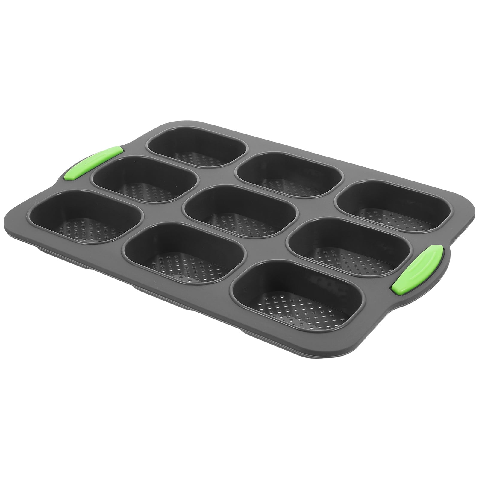 9 Grid Oval Mold Kitchen Cake Pan Loaf Bread Sandwich Hot Dogs Bun Mini ...