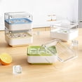 9 Grid Press Release Ice Tray, Easy Demold Ice Maker Mold with Lid ...