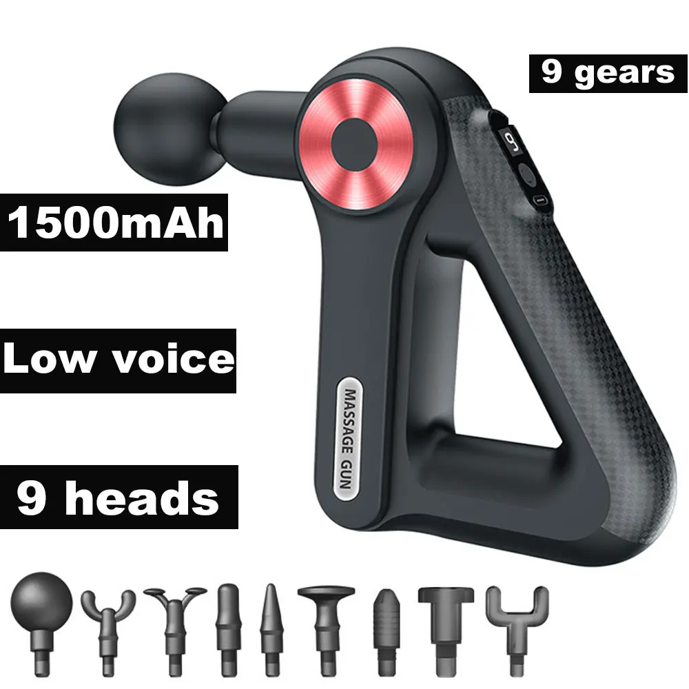 9 Heads 9 Gears Professinal Bally Total Fitness Massage Gun Small ...