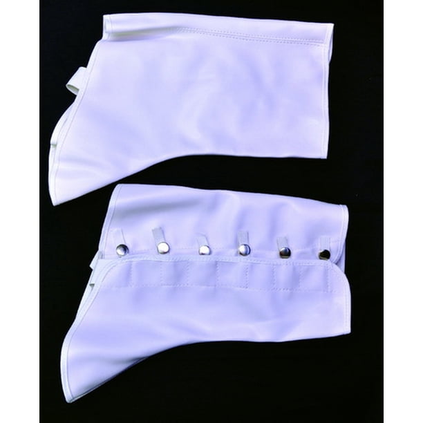 9" High Vinyl White Spats Adult Halloween Accessory - Walmart.com