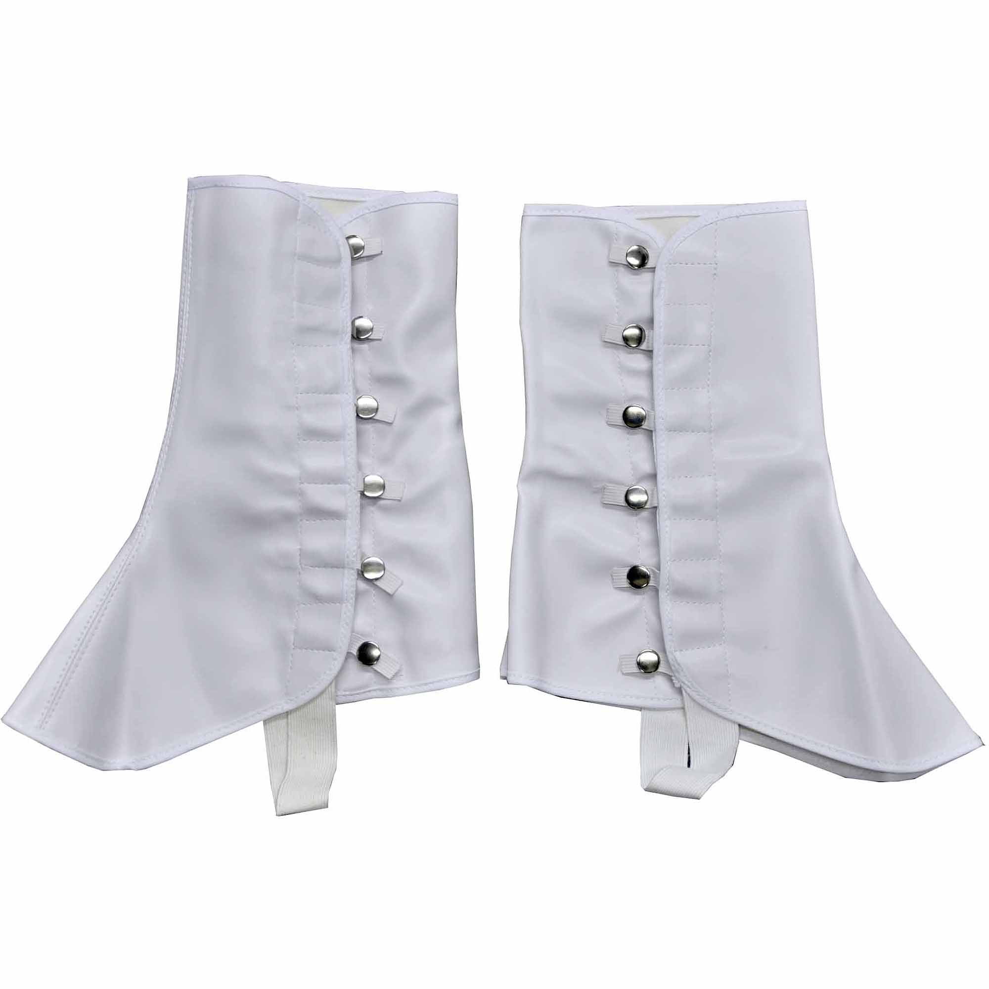 9" High Vinyl White Spats Adult Halloween Accessory - Walmart.com