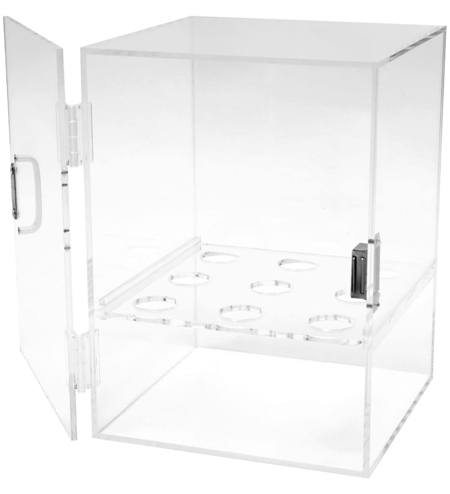 9-Hole Cone Holder Stand, Clear Storage Display Cabinet Acrylic Egg ...