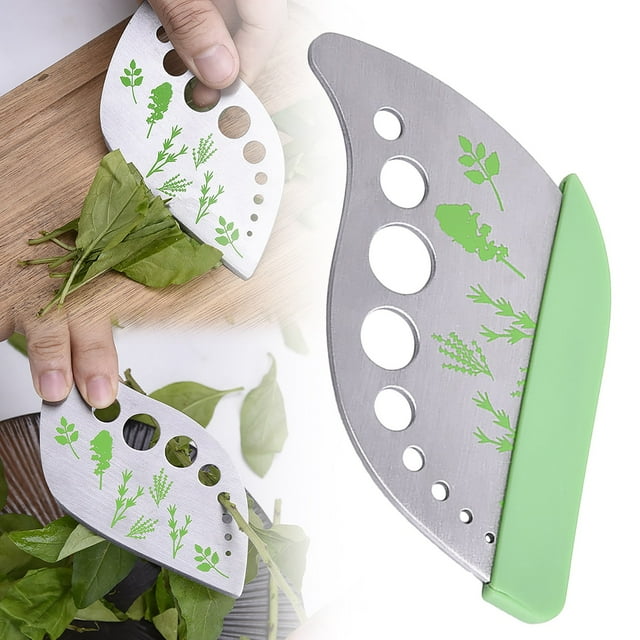 9-Hole Herb Stripper Tool - Stainless Steel Kitchen Herb Peeler for ...