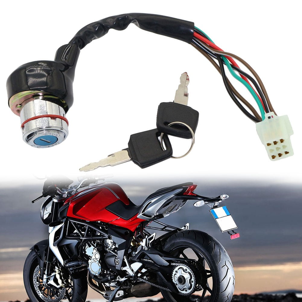 9 Holes 6 Wires Ignition Key Switch Off On Clock 3 Gears for Off-Road ...