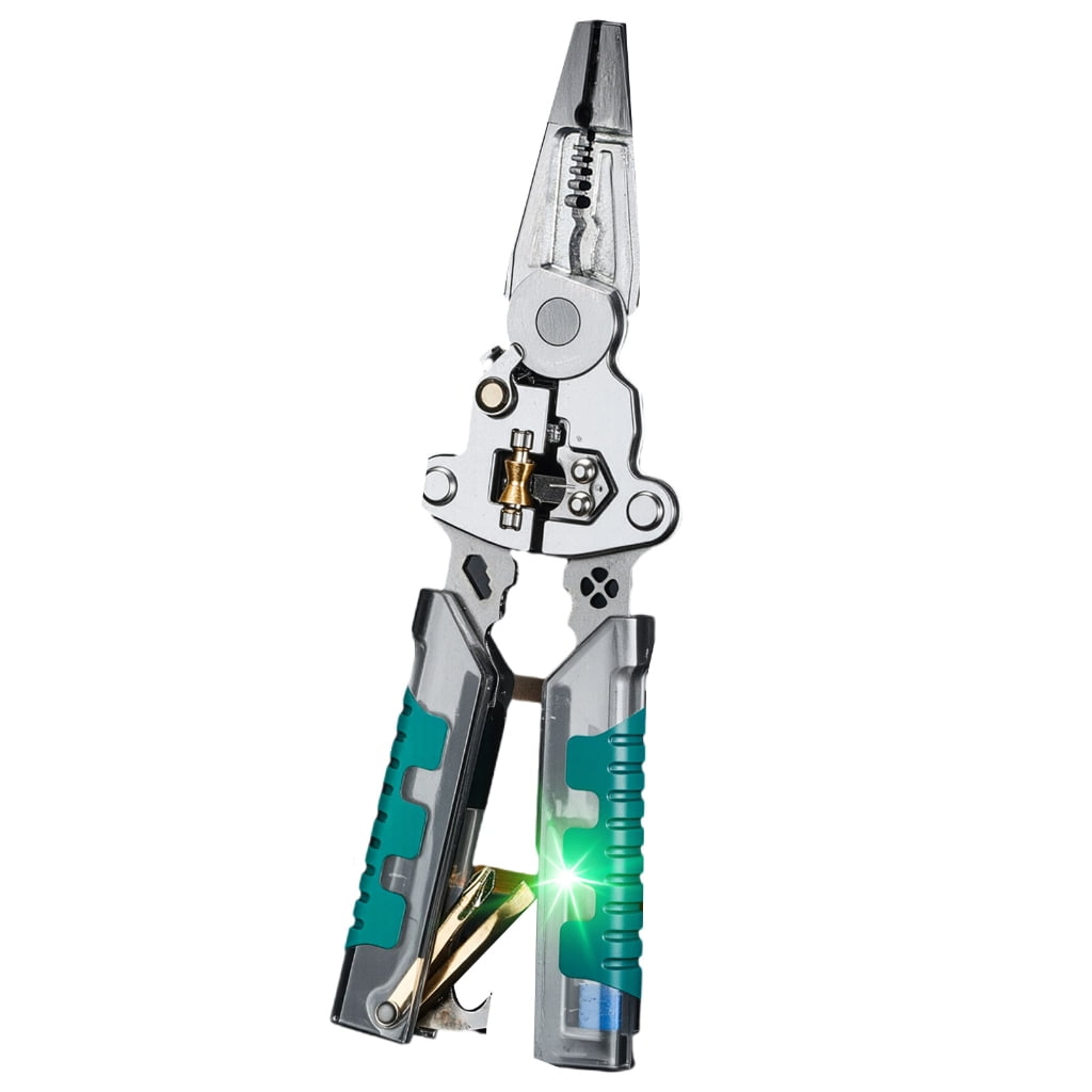 9 IN 1 Stripping Pliers with Electricity Tester Multifunctional Wire ...