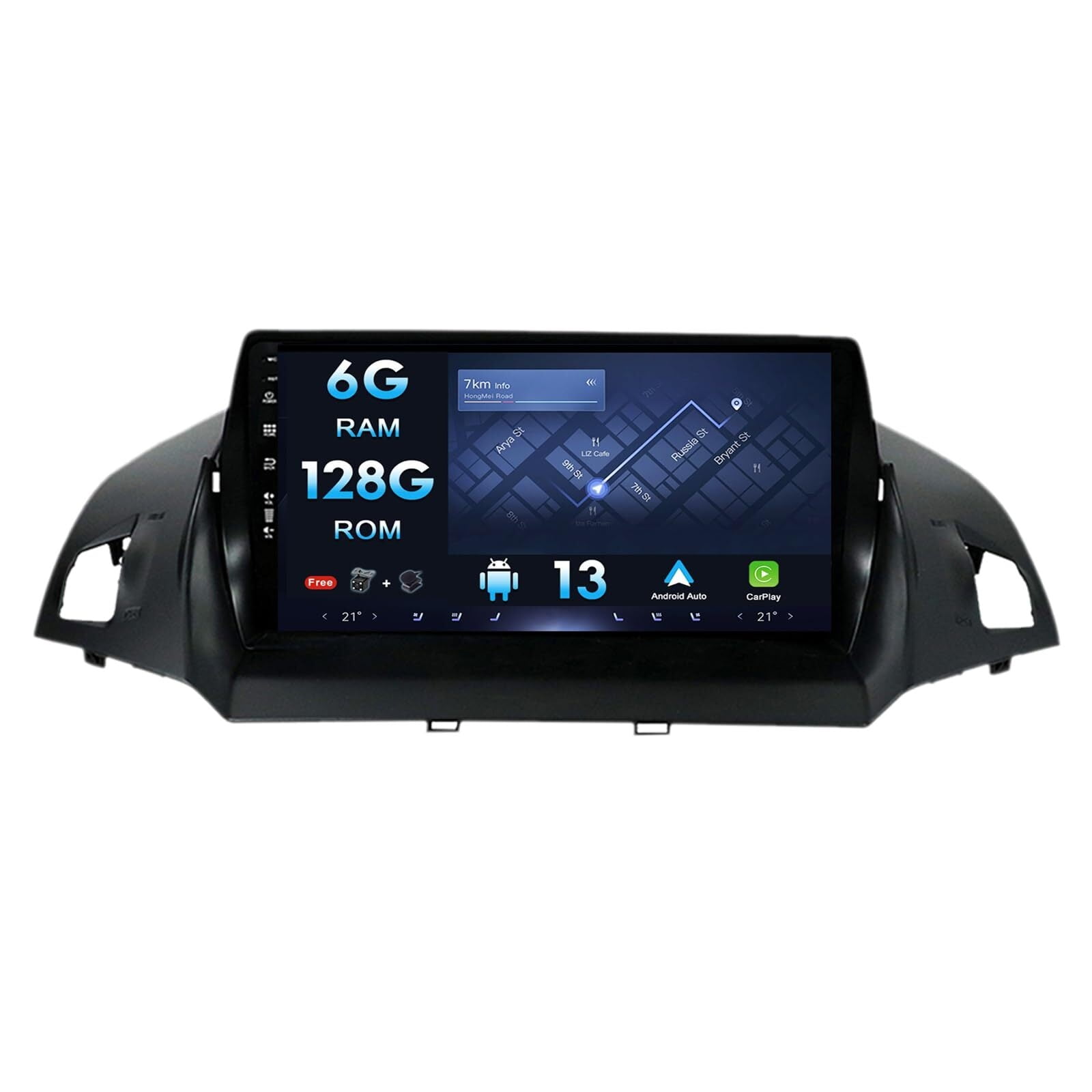 9" IPS 2 Din Android Car Radio Suitable For Ford Kuga Escape 2013-2016 ...