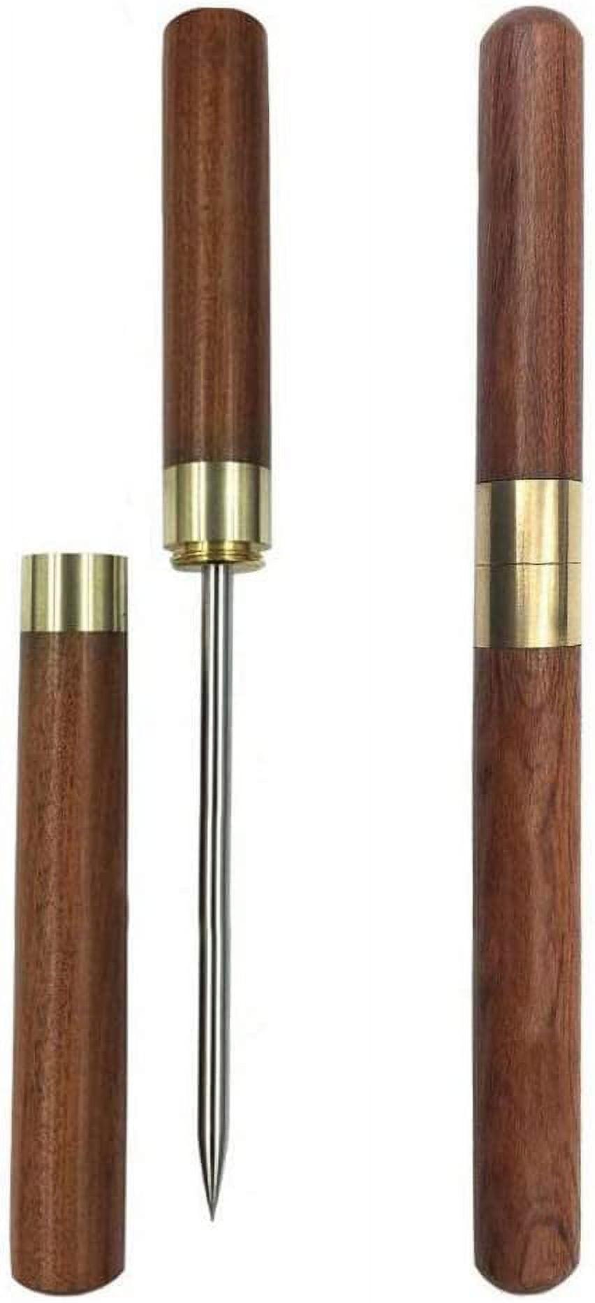 9" Ice Picks Stainless Steel Wooden Handle With Cover Easy To Carry ...