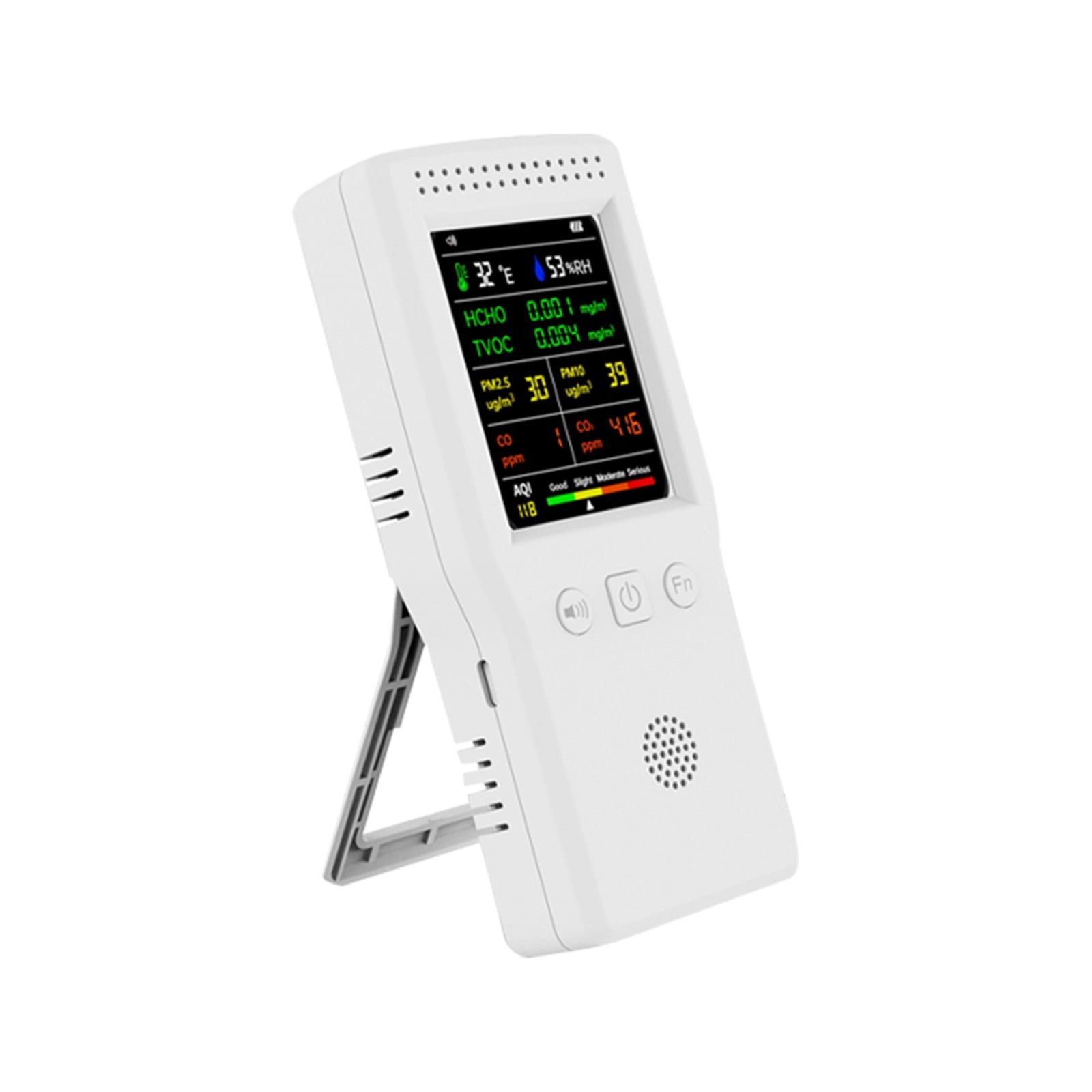 9 In 1 Air Quality Detector Handheld CO2 Meter Temperature Humidity PM2 ...