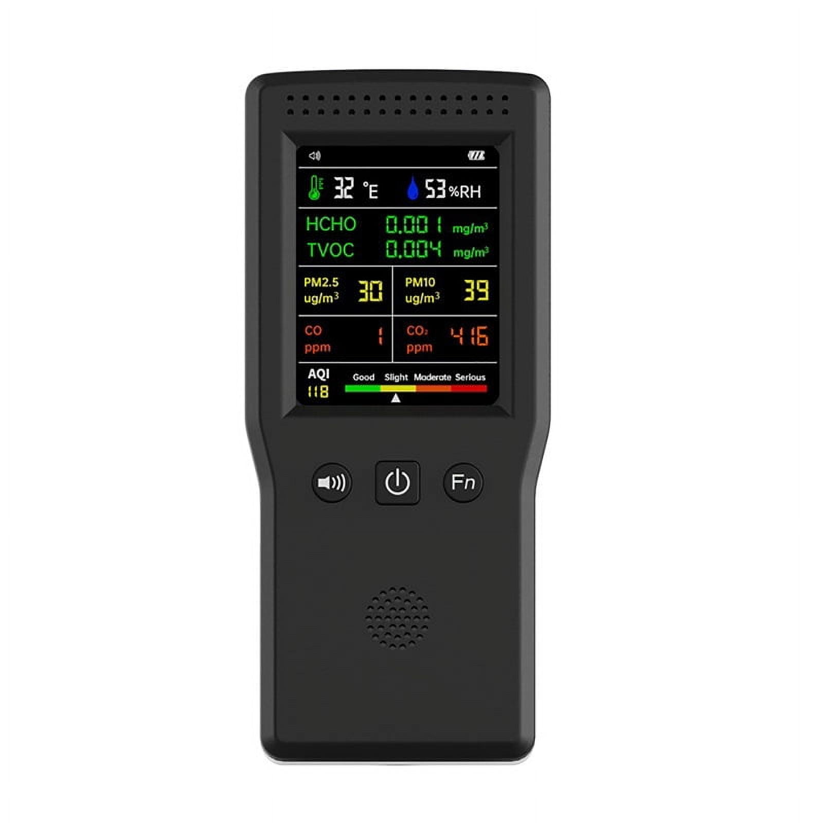 9 In 1 Handheld Air Quality Detector PM2.5 PM10 HCHO TVOC CO CO2 AQI ...