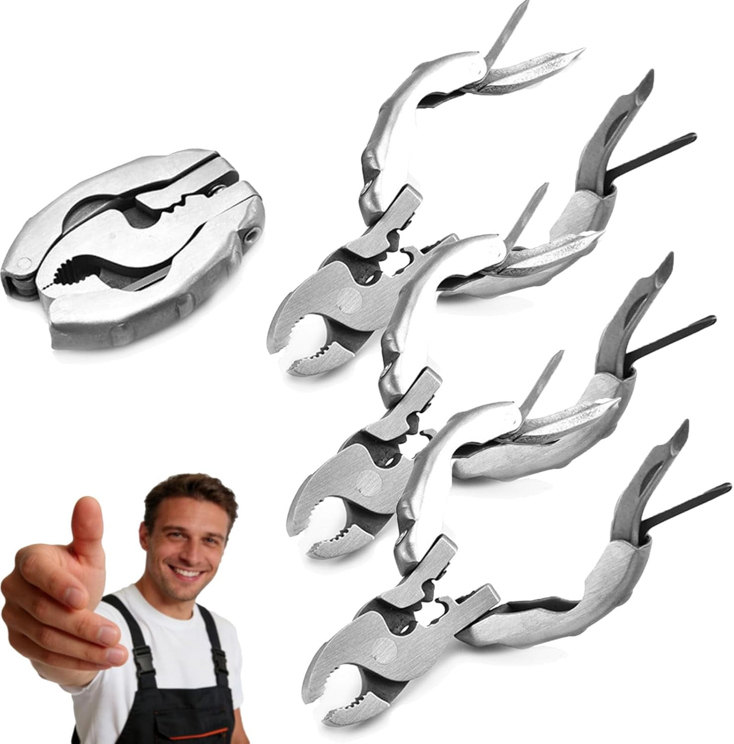 9-In-1 Keychain Multitool Pliers, Mini Pocket Tool Set With Screwdriver ...