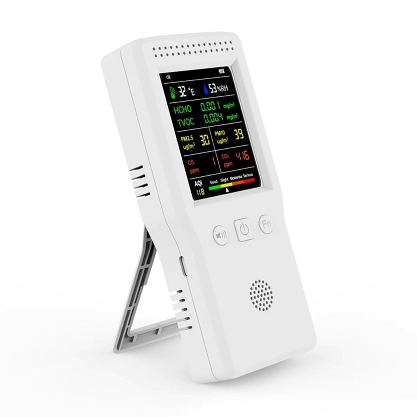 9 In 1 Multifunctional Portable Air Quality Detector PM2.5 PM10 HCHO TVOC CO CO2 Temperature ...