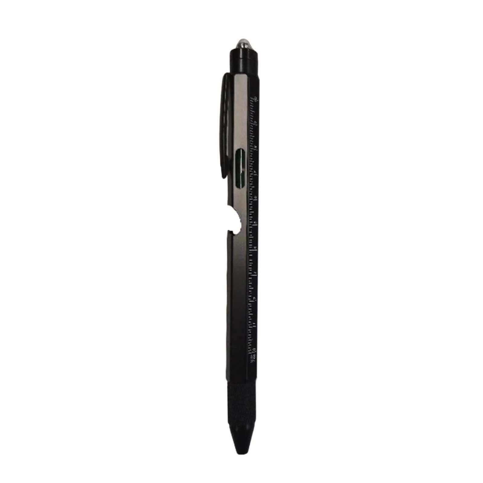 9 In 1 Multitool Pen Multifunctional With LED Light Ruler Screwdrivers ...