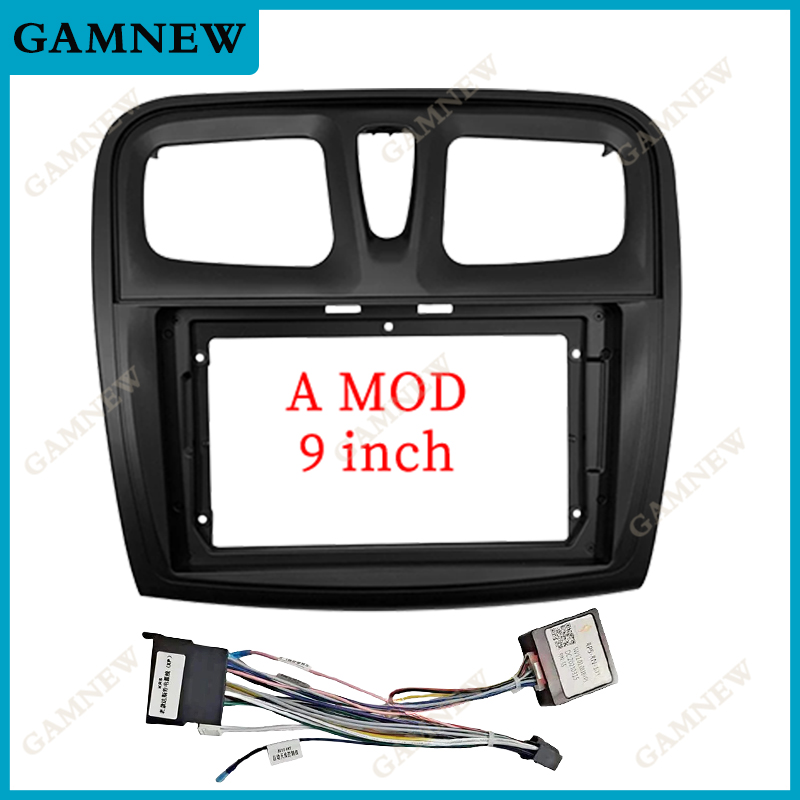 9 Inch 10 Inch Car Frame Fascia Adapter Android Radio Dash Fitting Panel Kit For Renault Logan ...
