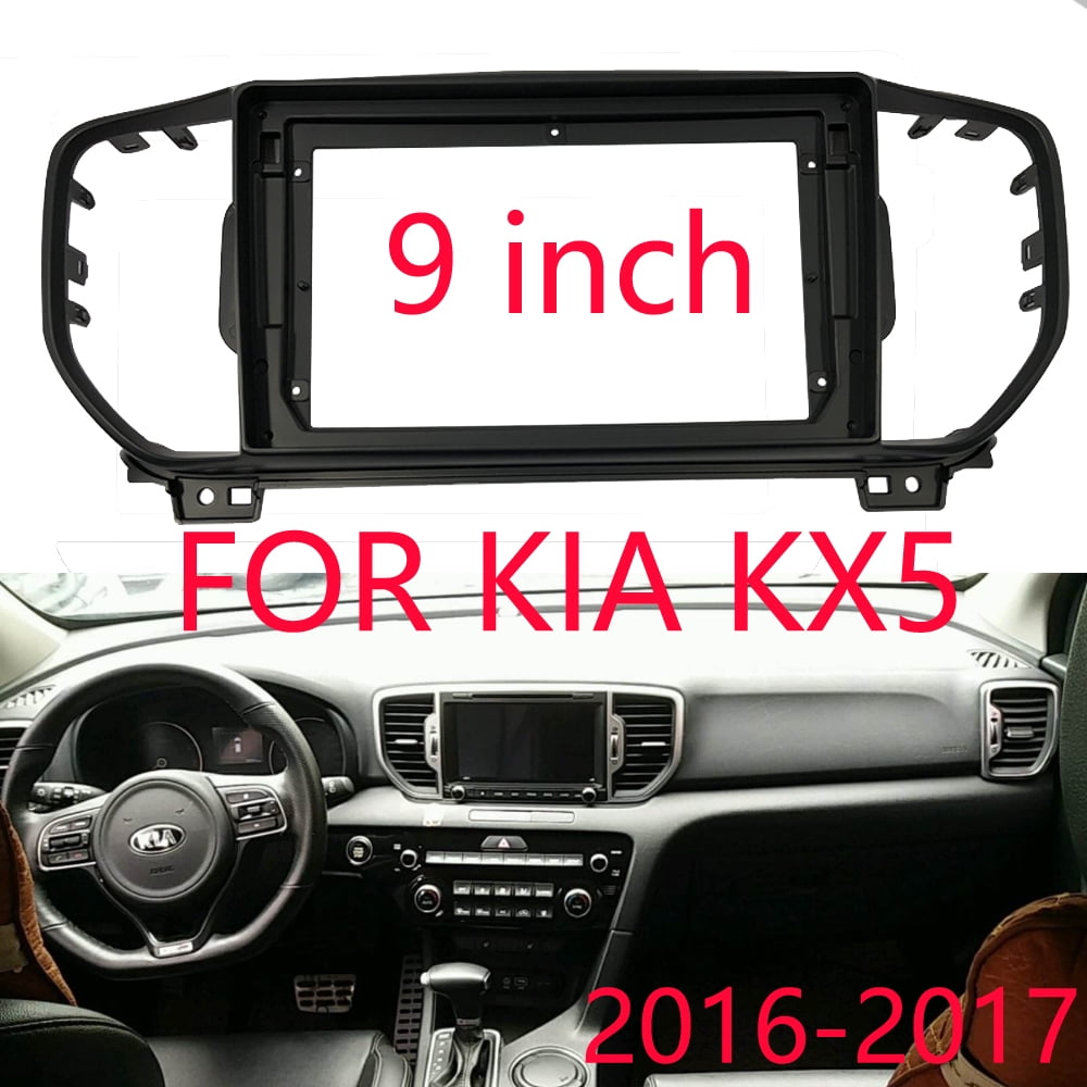 9 Inch 2din Car Fascia For Kia KX5 SPORTAGE 2016-2017 Stereo Double Din Dvd Frame Install Panel ...