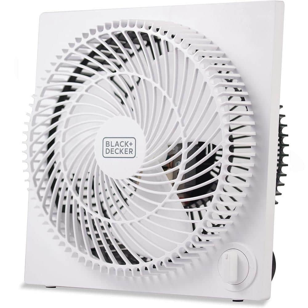 9 Inch 3 Speed Mini Box Fan Tabletop, White - Walmart.com