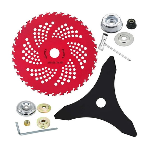 9 Inch 36 Tooth Carbide Tipped Brush Cutter Blades, Weed Eater Blades ...
