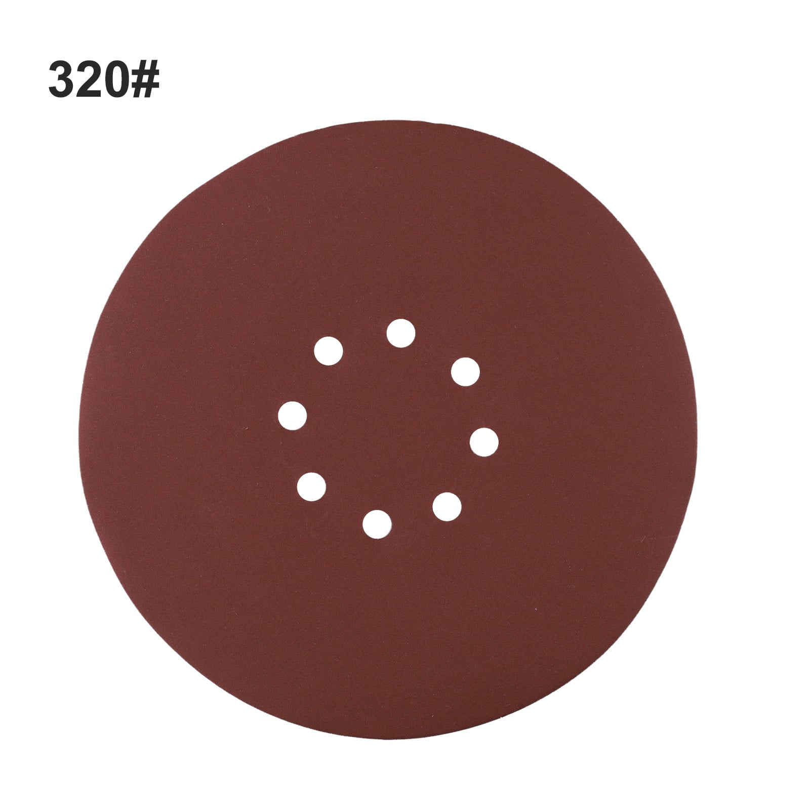 9 Inch 8 Hole Red Sand 225Mm Velvet-Backed Disc Sandpaper Flocking,320 ...