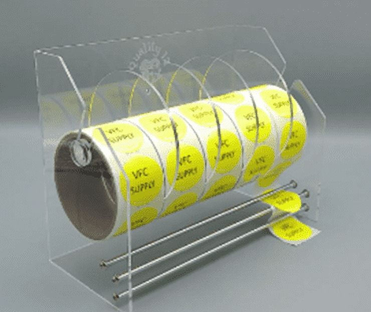 9 Inch, Adjustable 6-Disk Label Dispenser, by Quality IZ - Walmart.com