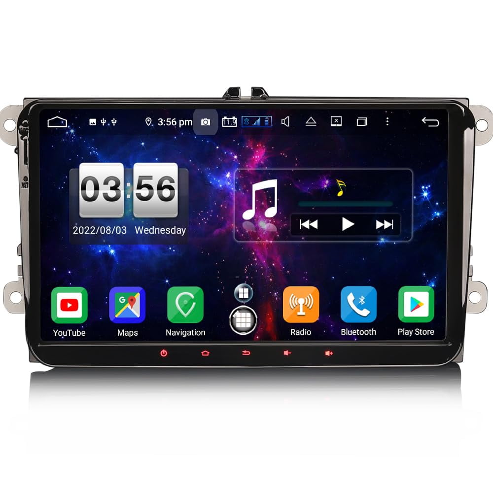 9 Inch Android 12 Car Stereo for VW Passat Caddy Golf Tiguan EOS Skoda ...