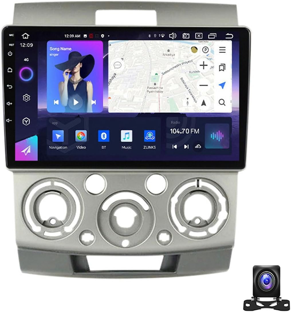 9 Inch Android 13 Car Stereo Multimedia Car Radio for Ford Ranger 2006 ...