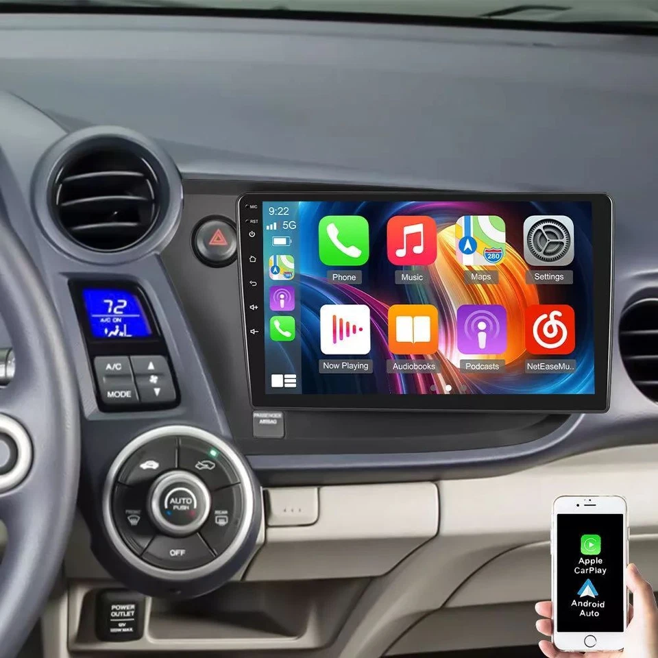 9 Inch Android 15 Car Stereo for Honda Insight 2009-2014 | 4GB RAM 64GB ...