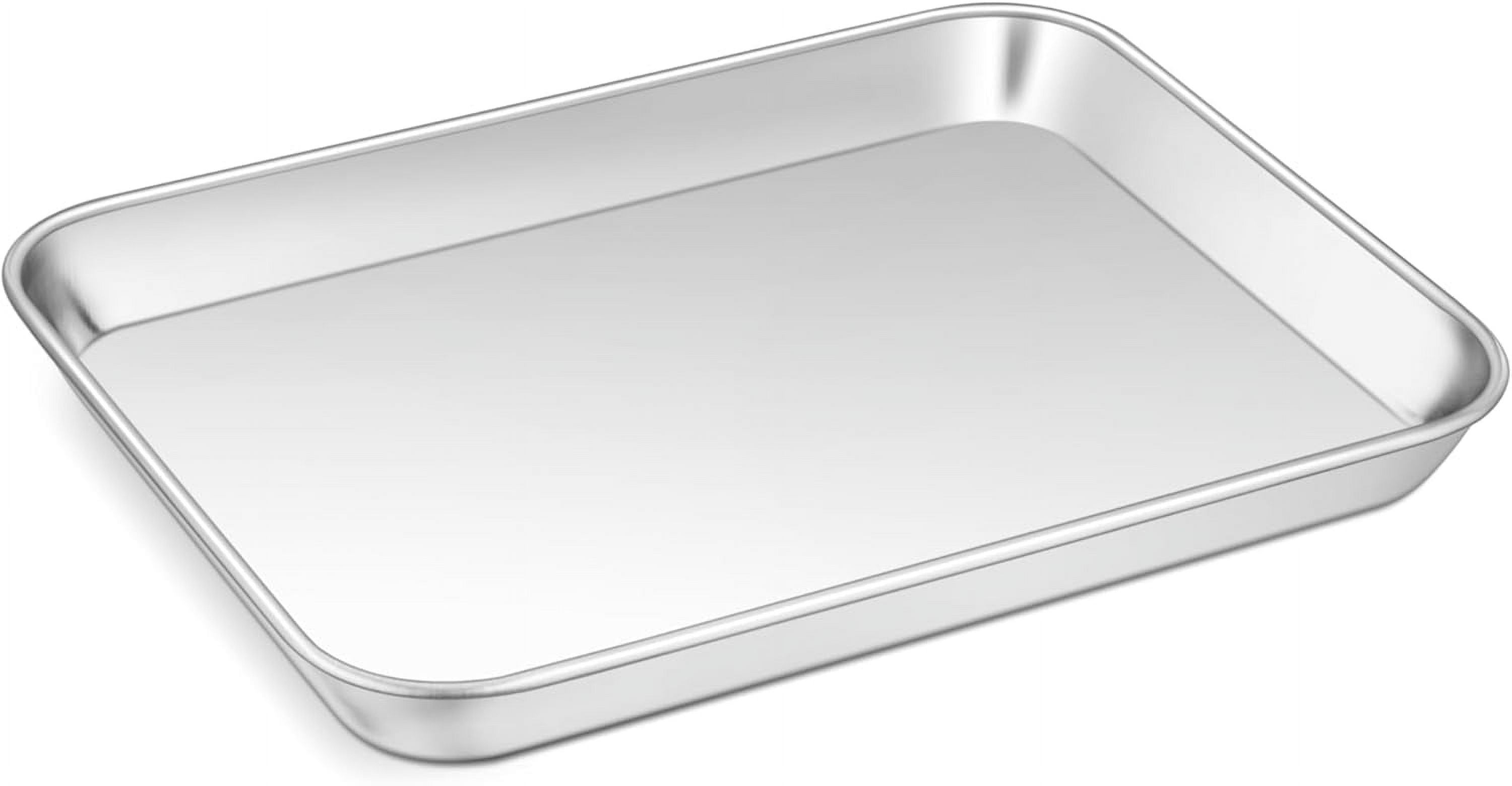 9 Inch Baking Sheet Pan, Stainless Steel Cookie Sheet Toaster Oven Tray ...