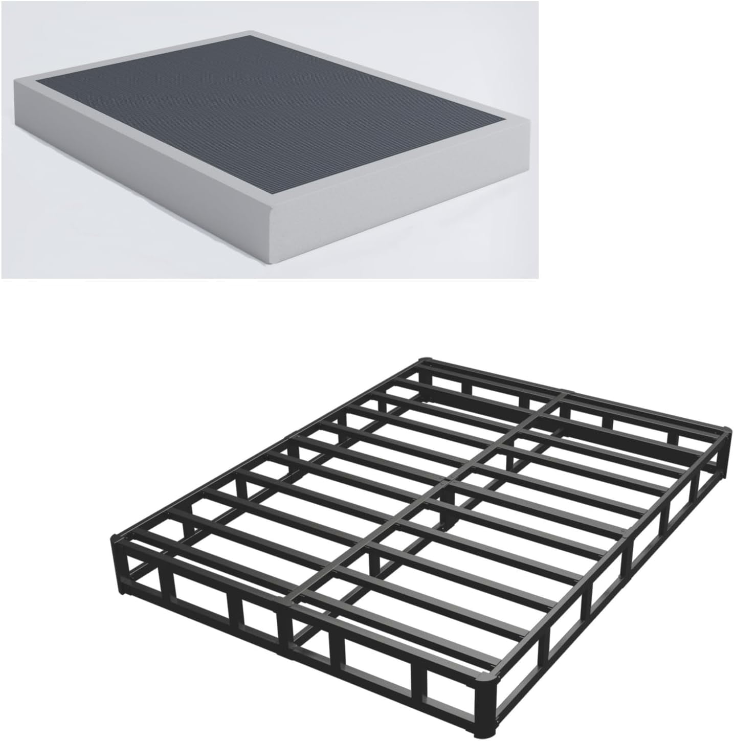 9 Inch Box Spring for Full Bed, Heavy Duty Box Spring Mattress ...