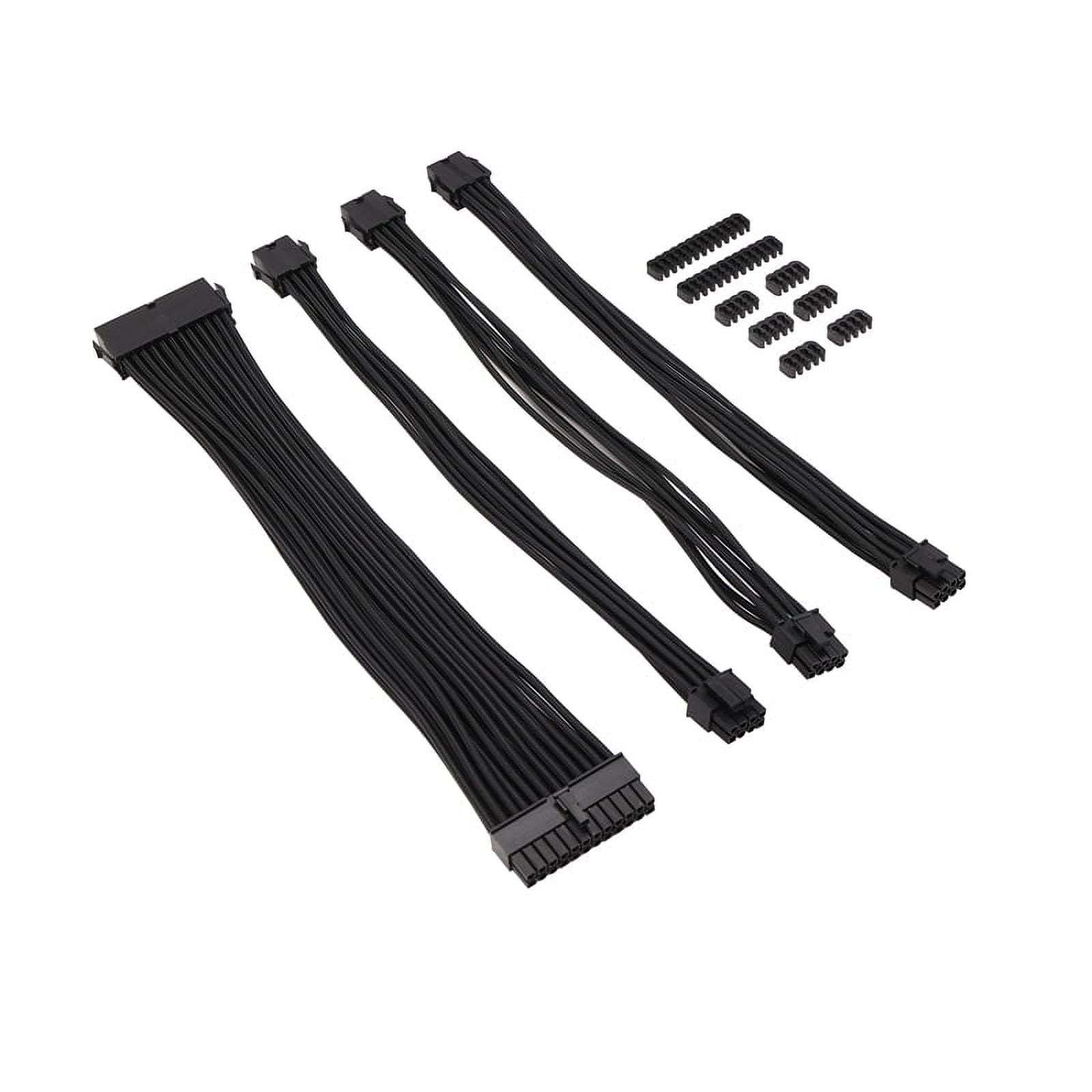 9-Inch Braided Extension Cable Kit Basic Extension Cable for PC Case ...