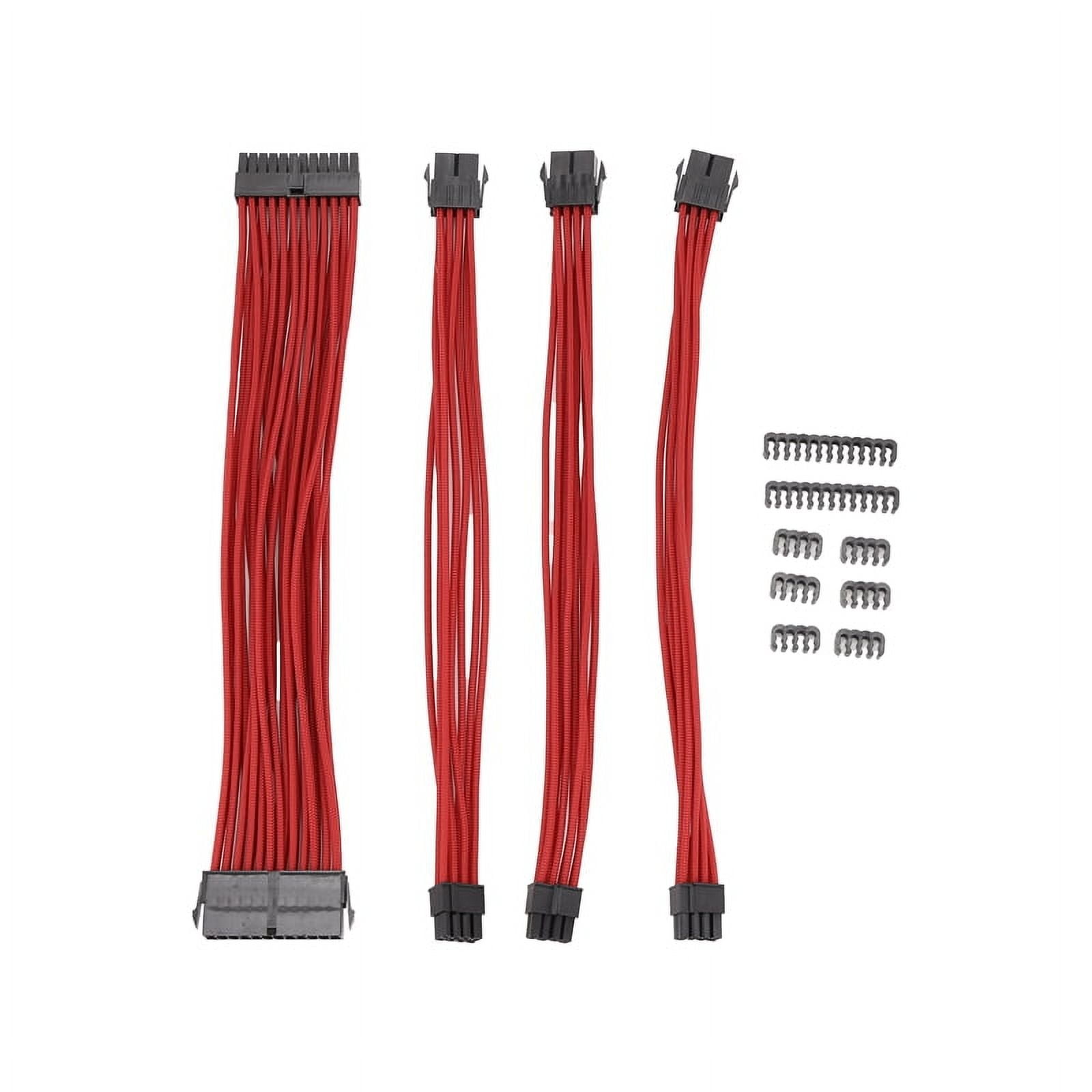 9-Inch Braided Extension Cable Kit Basic Extension Cable for PC Case ...