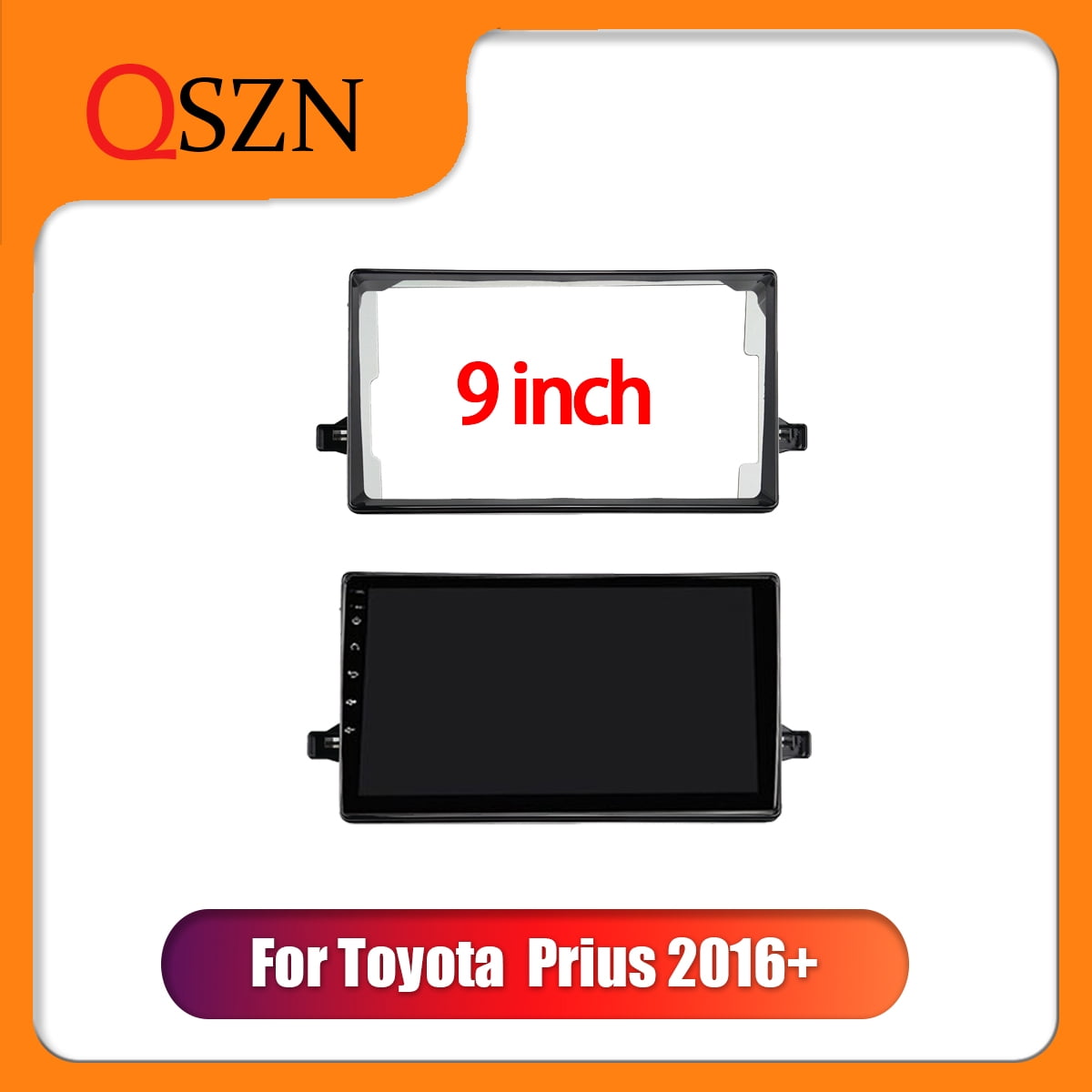 9 Inch Car Frame Fascia For Toyota Prius 2016+ Big Screen Stereo Panel ...