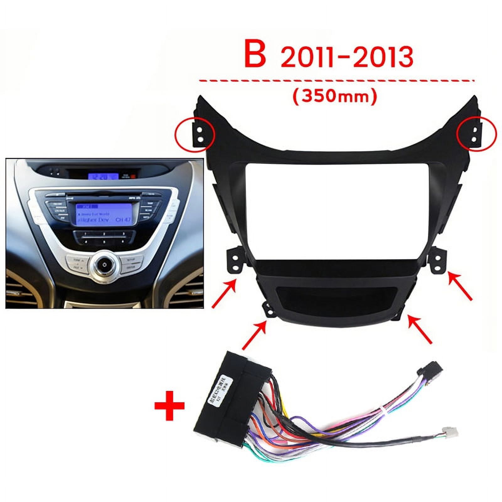 9 Inch Car Radio Fascia Frame for Hyundai Elantra Avante I35 2011-2016 Dash Kit Cable 2 Din ...