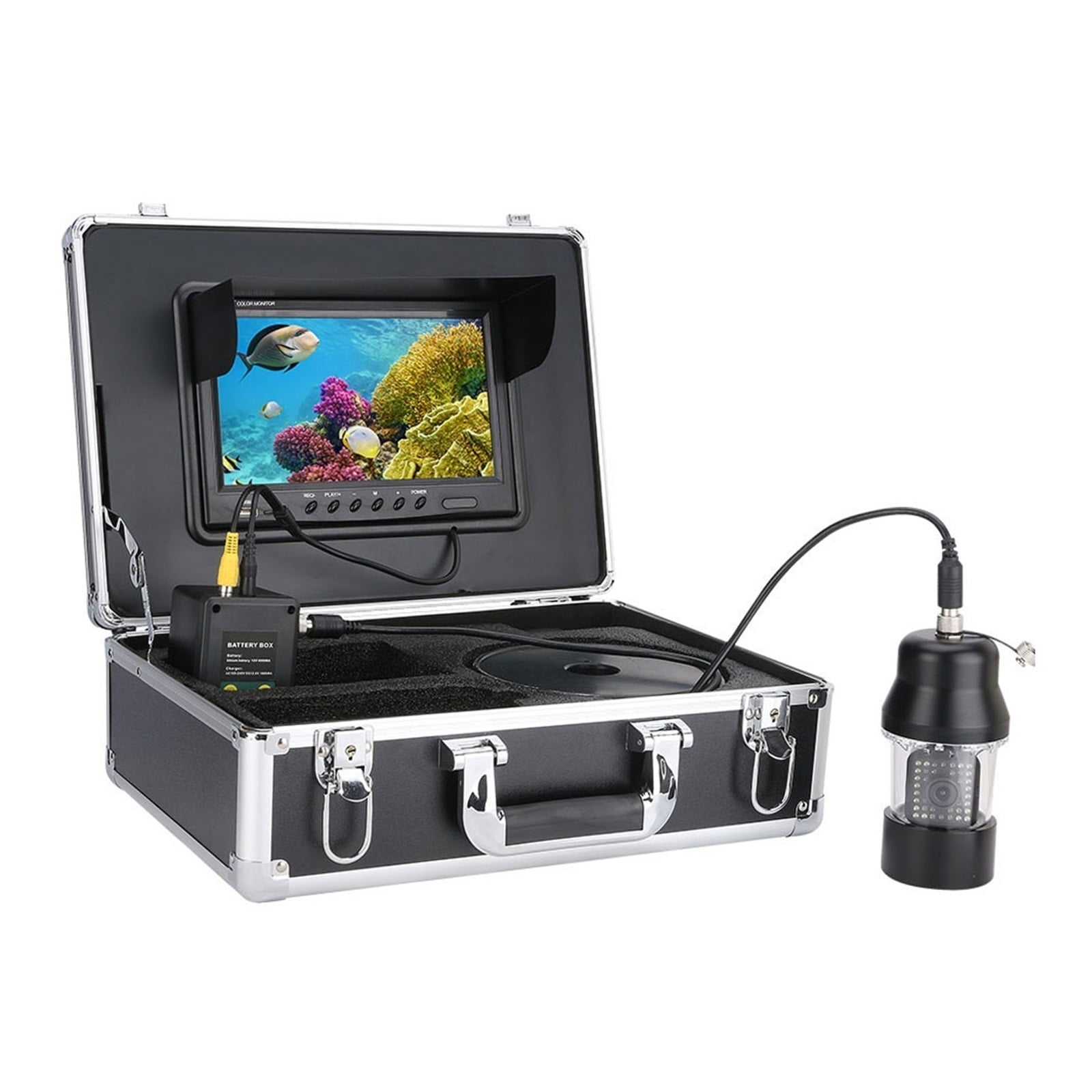 9 Inch DVR Recorder 20/50/100m Underwater Fishing Video Camera Fish ...